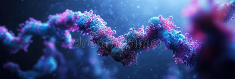 Abstract 3D Rendering Showcasing the Intricate Molecular Structure of ...