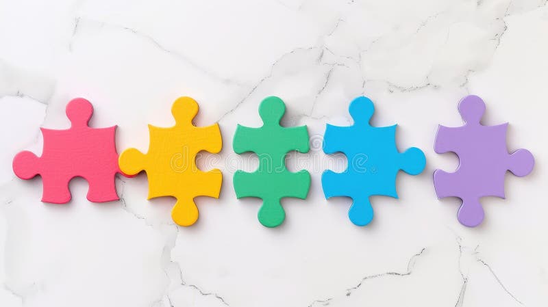 Depicts Puzzle Pieces Symbolizing Integration of Education Career Paths ...