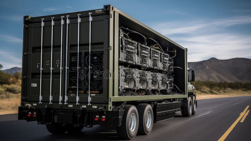 Deployment Modular Data Center Stock Illustration - Illustration of ...