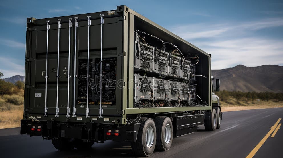 Deployment Modular Data Center Stock Illustration - Illustration of ...