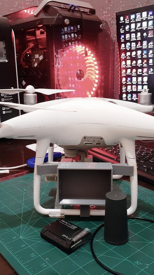 Large Drone Camera on the Work Table. Editorial Stock Photo - Image of ...