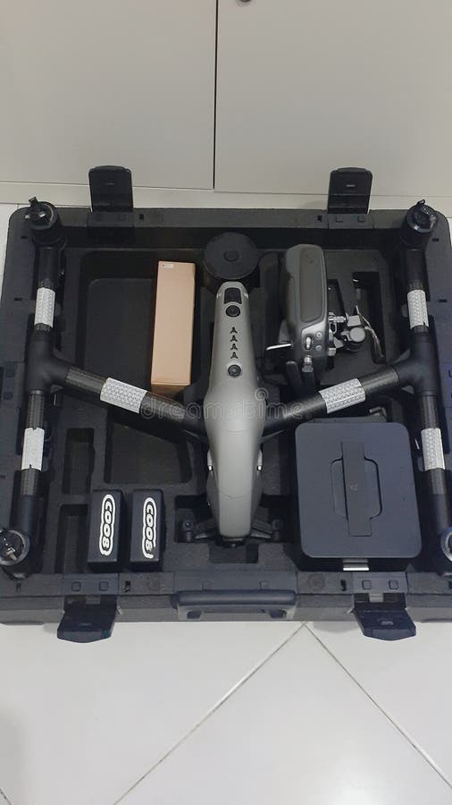 Large Drone in the Kit Accessories Box. Editorial Photo - Image of ...