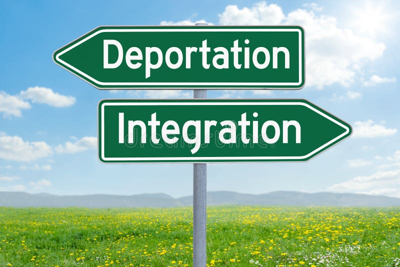 Deportation or Integration stock photo. Image of foreign - 86647124