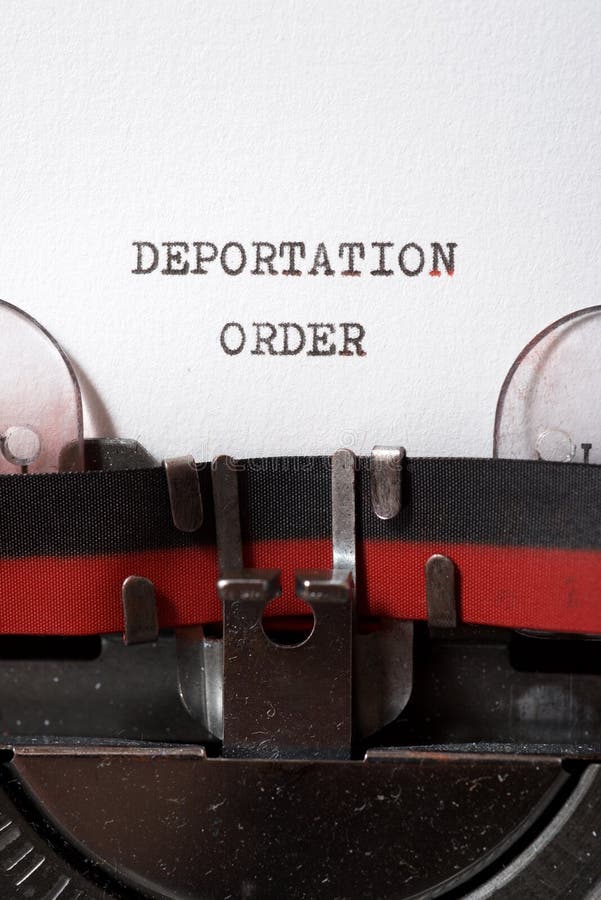 Deportation order concept stock image. Image of letter - 213079823