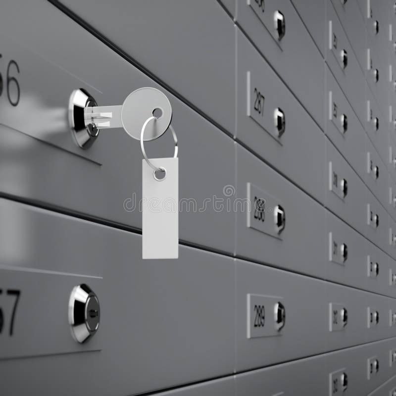Safe Deposit Box stock illustration. Illustration of vault - 2443950