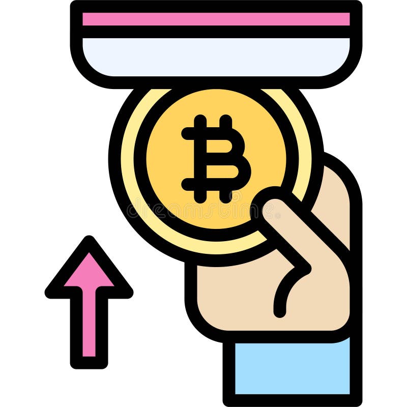 Deposit Icon, Cryptocurrency Related Vector Stock Vector - Illustration ...