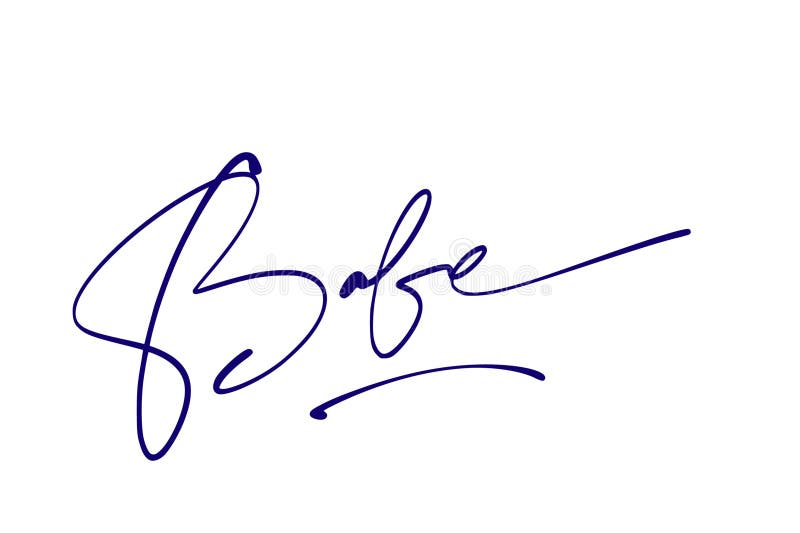 Signature Series B Design Illustration Stock Vector - Illustration of ...