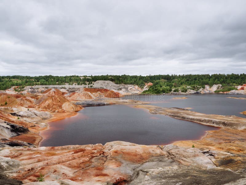 A Deposit of Refractory Clay. a Quarry for the Extraction of Natural ...