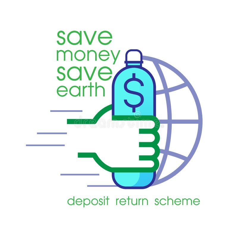 Deposit Return Scheme stock vector. Illustration of background - 188302828