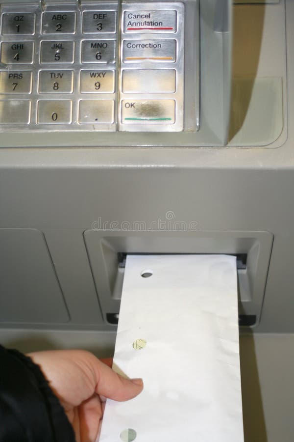 Depositing money stock image. Image of fast, personal, banks - 536447