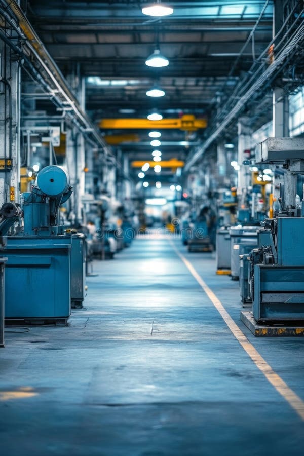 The Depot Features Multiple Machines Lined Up Neatly, Illuminated by ...