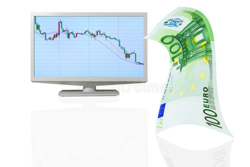 Depreciation of Euro. Inflation. Economic Recession Icon. Euro Sign ...