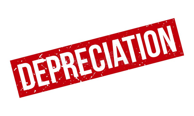 Depreciation Rubber Stamp. Red Depreciation Rubber Grunge Stamp Seal ...