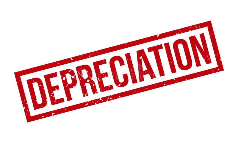 Depreciation Rubber Stamp. Red Depreciation Rubber Grunge Stamp Seal ...