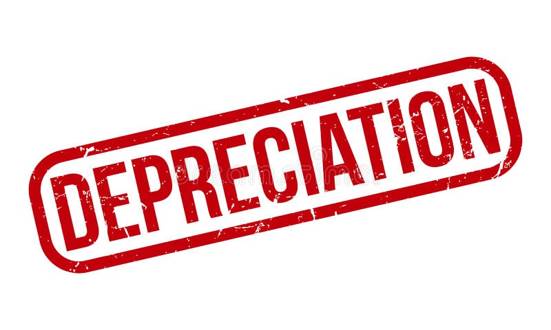 Depreciation Rubber Stamp. Red Depreciation Rubber Grunge Stamp Seal ...