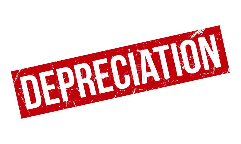 Depreciation Rubber Stamp. Red Depreciation Rubber Grunge Stamp Seal ...