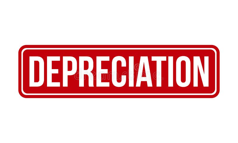 Depreciation Rubber Stamp. Red Depreciation Rubber Grunge Stamp Seal ...