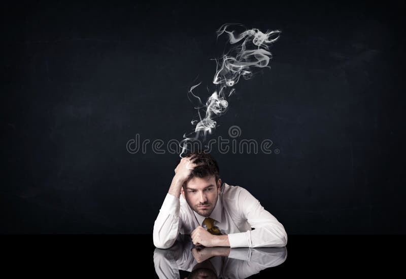 Stressed Man Smoking Head Stock Photos - Free & Royalty-Free Stock ...