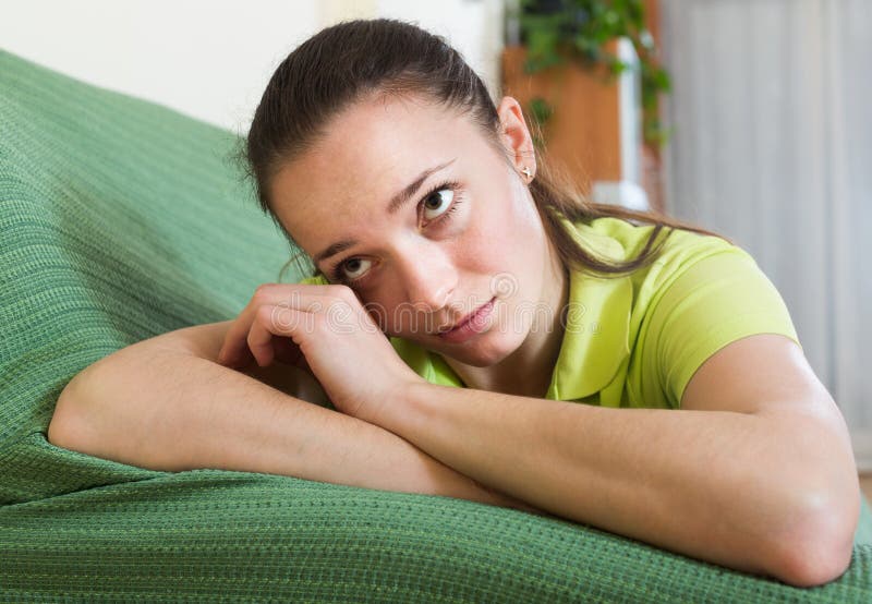 Depressed female stock image. Image of stress, expression - 53375583