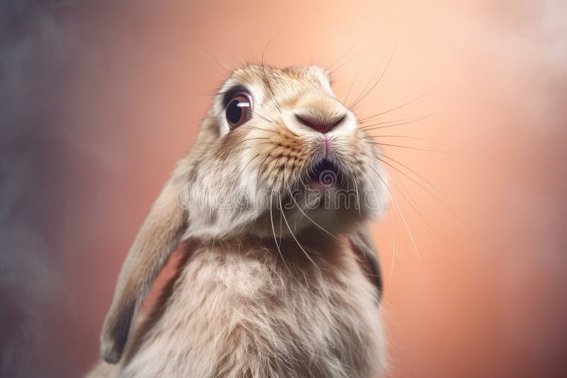 A Depressed Hare Crying Out Stock Illustration - Illustration of rabbit ...