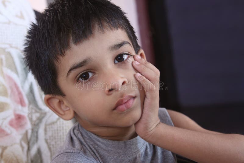 Depressed Indian Little Boy Royalty Free Stock Photos - Image: 26510468