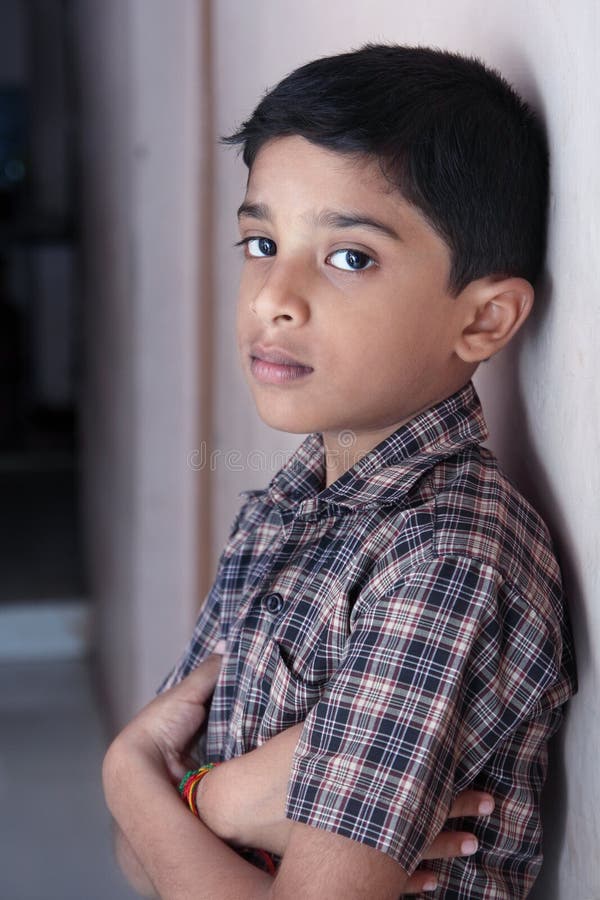 Indian boy with smile stock photo. Image of portrait - 14017984