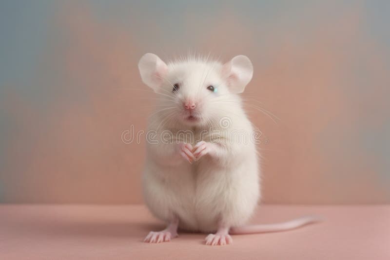 Depressed Lab Mouse Being Sad, Concept of Despair Stock Illustration ...