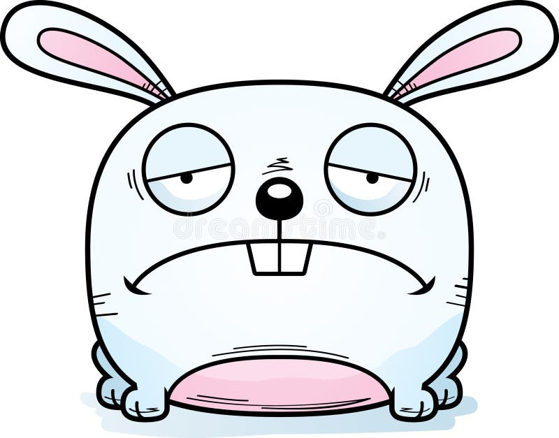 Depressed Little Rabbit stock vector. Illustration of rabbit - 116225594