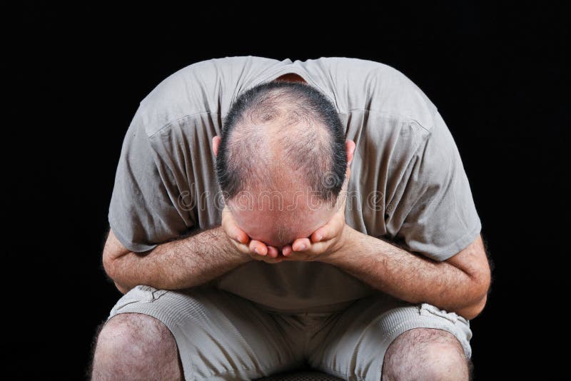 Depressed man stock photo. Image of depressed, crying - 15068792