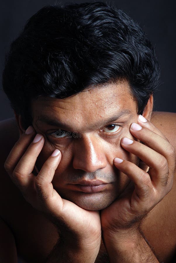 Depressed man stock image. Image of expression, casual - 2837579