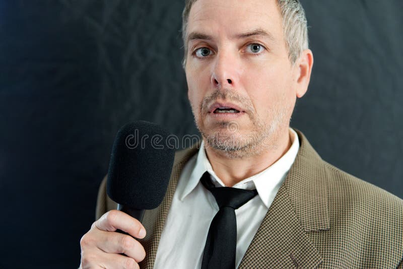 Secret Service Agent Listens To Earpiece, Side Stock Image - Image of ...