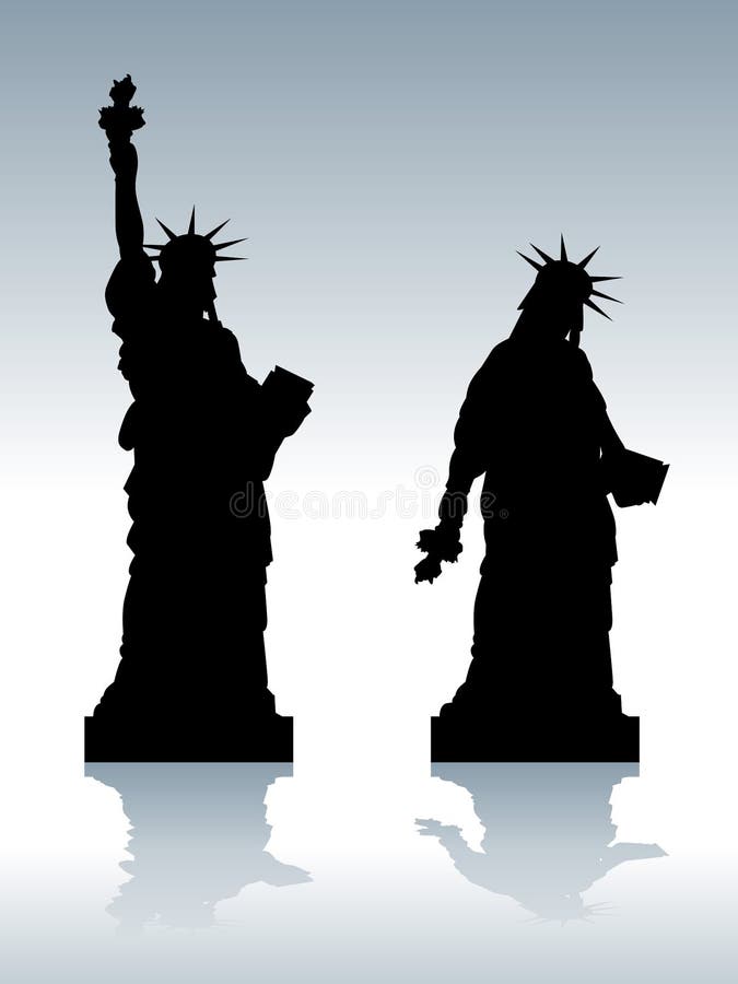 Depressed Statue of Liberty Stock Vector - Illustration of tired ...