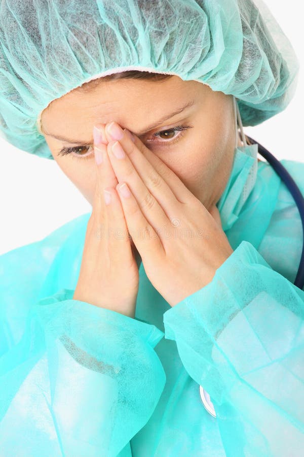 Medical Doctor Crying Depressed Stock Image - Image of doctor, esteem ...