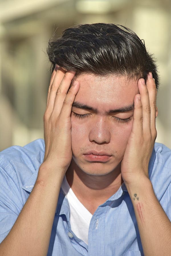 Depressed Filipino Person stock photo. Image of filipino - 128411376