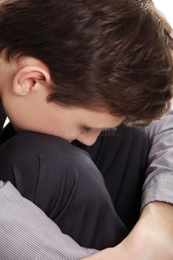 Depressed young man. stock photo. Image of confused, negative - 22381966