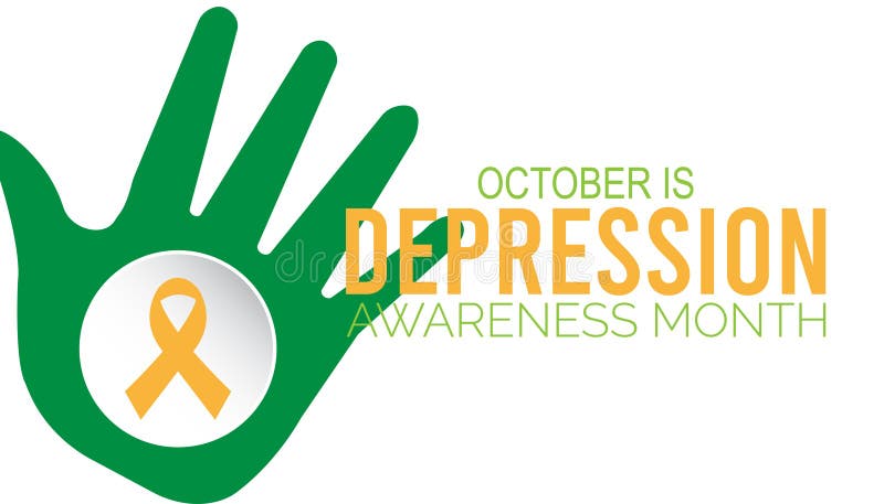 Depression Awareness Month is Observed Every Year on October. Stock ...