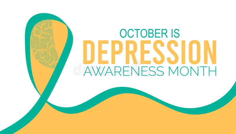 Depression Awareness Month is Observed Every Year on October. Stock ...