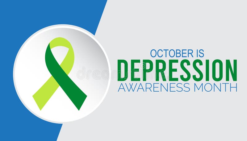 Depression Awareness Month is Observed Every Year on October. Stock ...