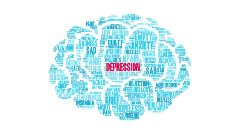Depression Animated Word Cloud Stock Video - Video of agitation ...