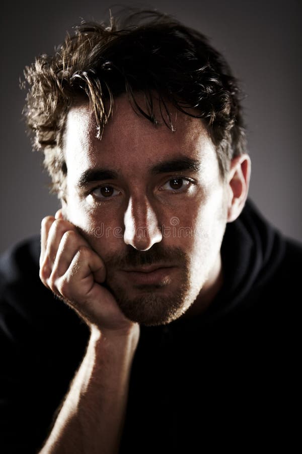Depression Can Affect Anyone. Portrait of a Young Man Looking Depressed ...