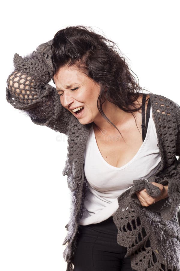 Crying woman stock photo. Image of hair, despair, expression - 91374702