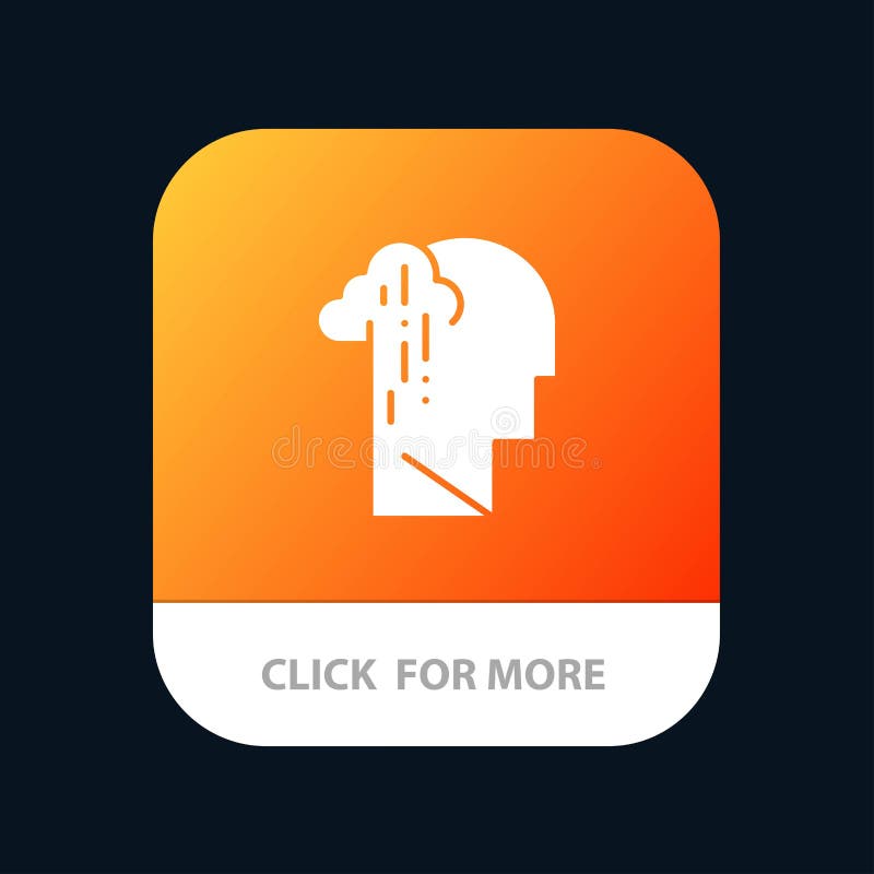 Depression, Grief, Human, Melancholy, Sad Mobile App Button. Android ...