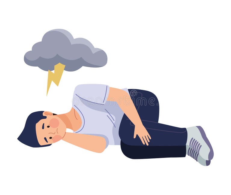 Depression man expression stock vector. Illustration of depression ...