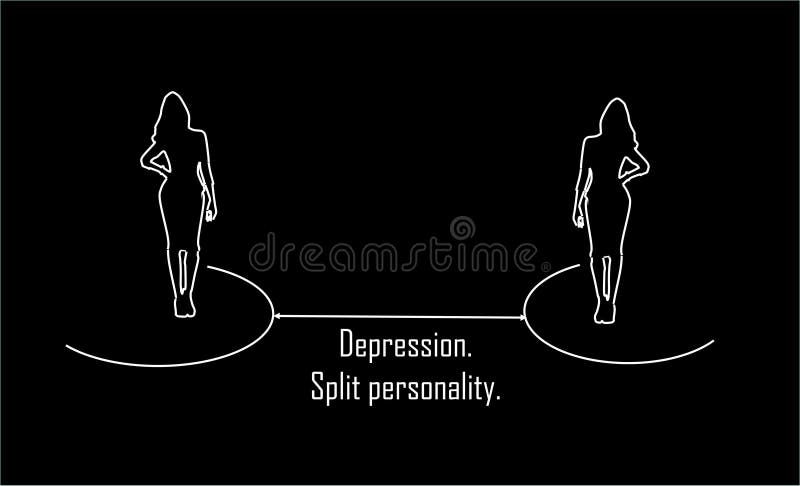 Depression. Split Personality. Psychology and Philosophy of Man Stock ...