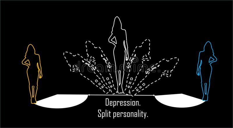 Depression. Split Personality. Psychology and Philosophy of Man Stock ...