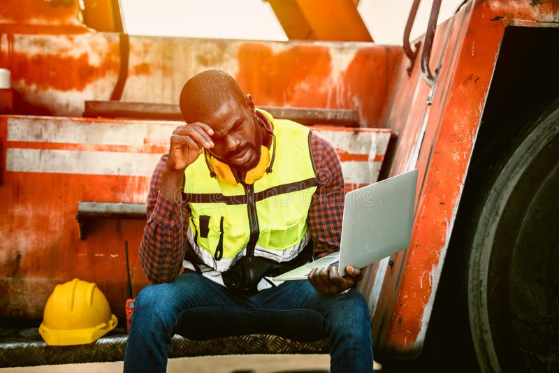 Depression Stress Anxiety Staff Making Mistake Working Fail. Exhaust ...