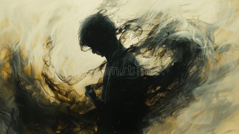 Depressive State, Loss of Self Stock Illustration - Illustration of ...