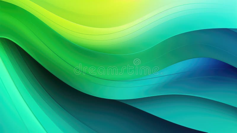 Depth Background Gradient Green Stock Illustration - Illustration of ...