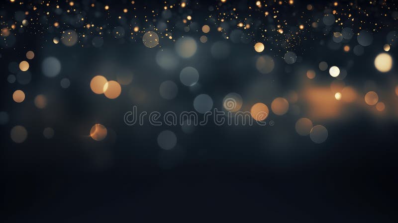 Depth Black Bokeh Background Stock Illustration - Illustration of bokeh ...