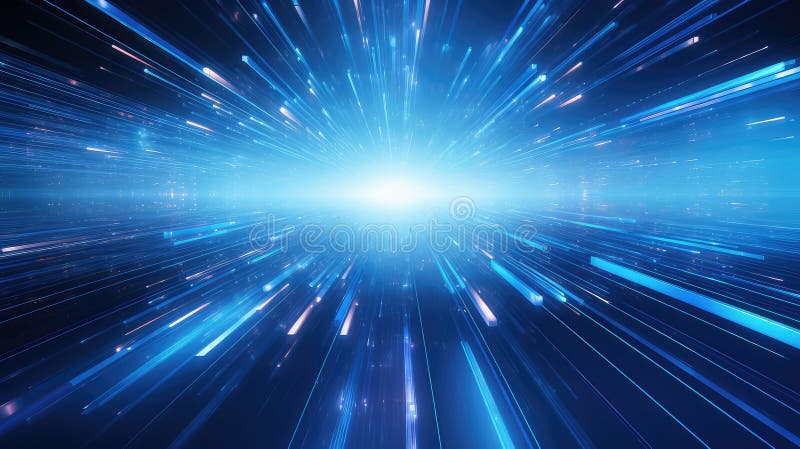 Depth blue abstract tech stock illustration. Illustration of design ...